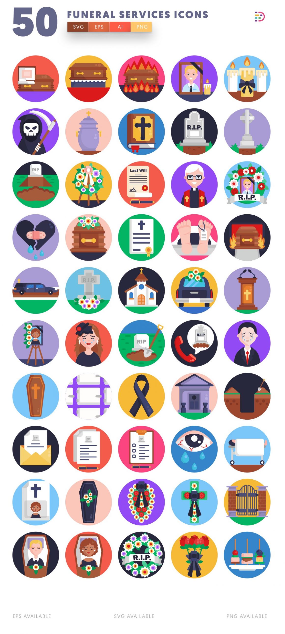 50 Funeral Services Icons - Dighital Icons | Premium Icon Sets For All ...