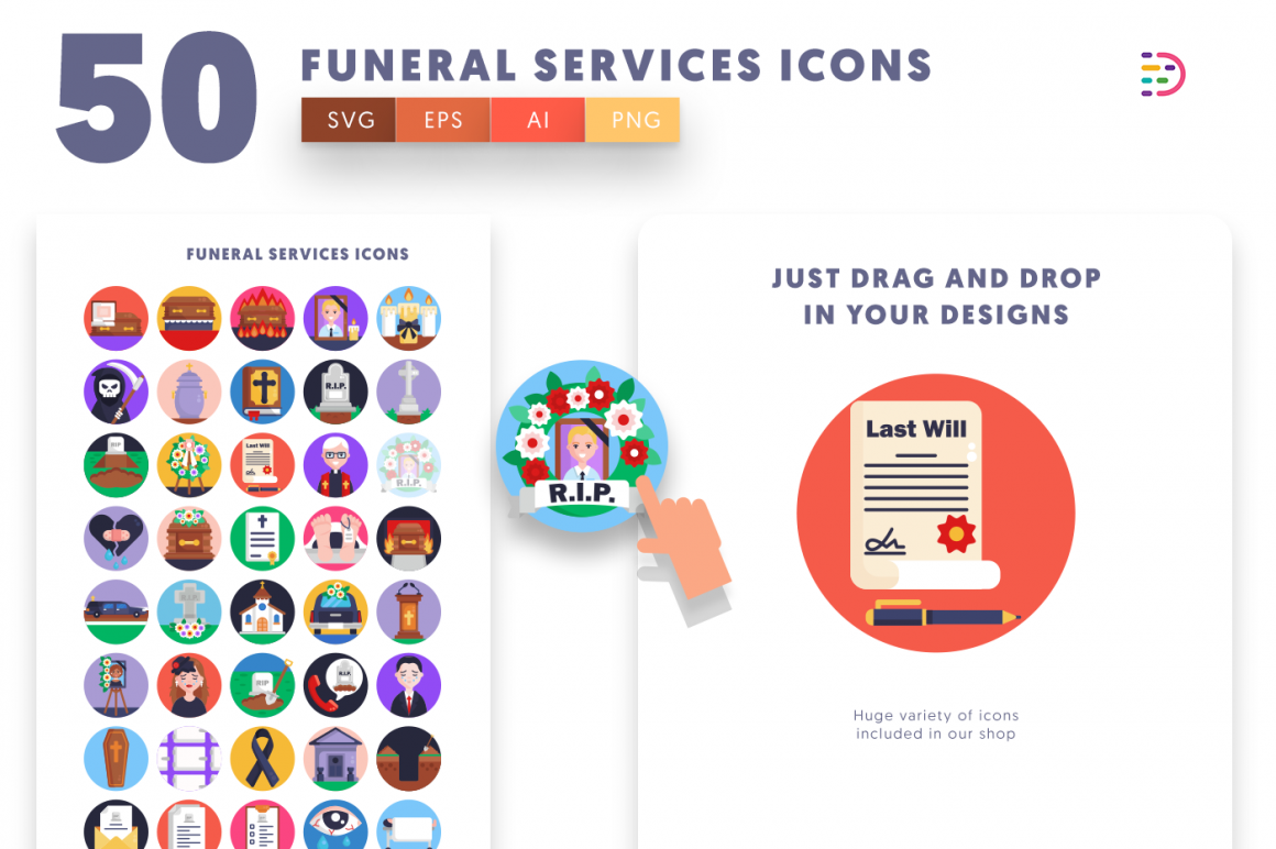 50 Funeral Services Icons - Dighital Icons | Premium Icon Sets For All ...