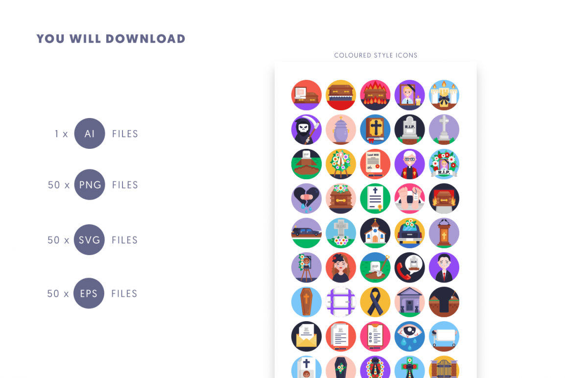 50 Funeral Services Icons - Dighital Icons | Premium Icon Sets For All ...