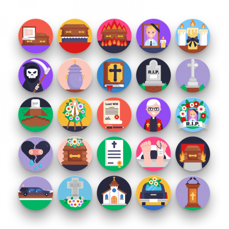50 Funeral Services Icons - Dighital Icons | Premium Icon Sets For All ...