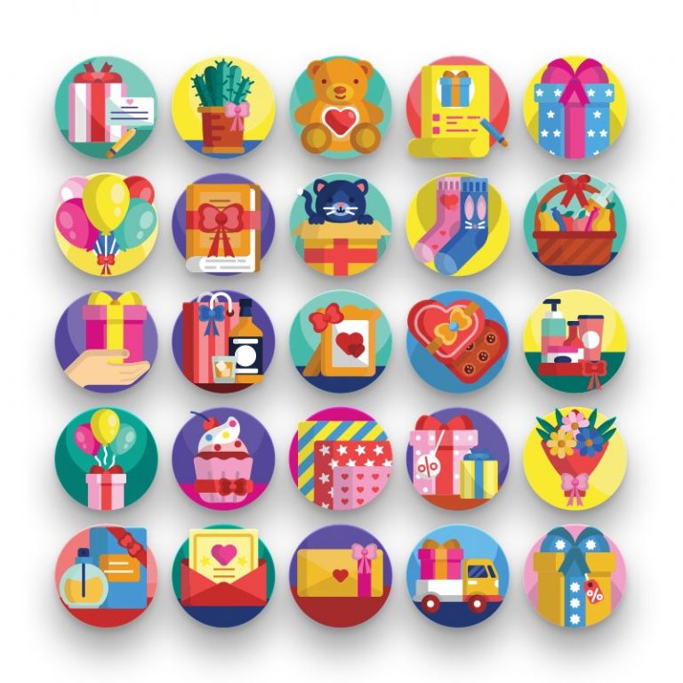 50 Gifts Icons - Dighital Icons | Premium Icon Sets For All Your Designs!