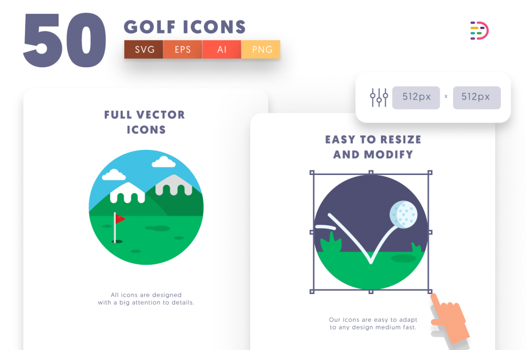 50 Golf Icons - Dighital Icons | Premium Icon Sets For All Your Designs!