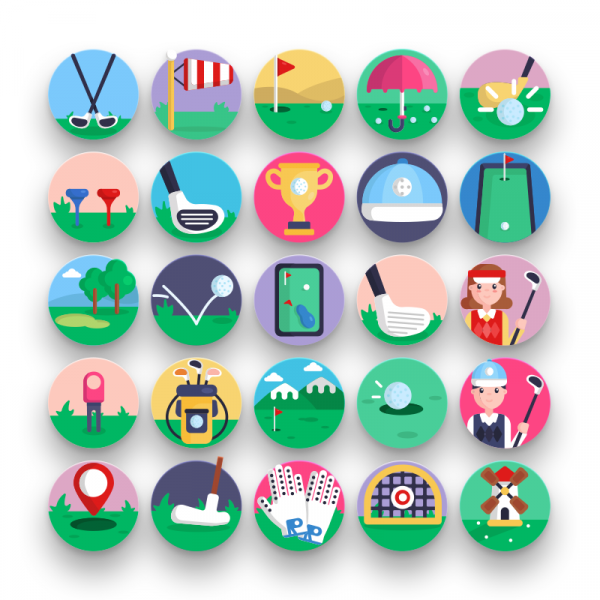 50 Golf Icons - Dighital Icons | Premium Icon Sets For All Your Designs!