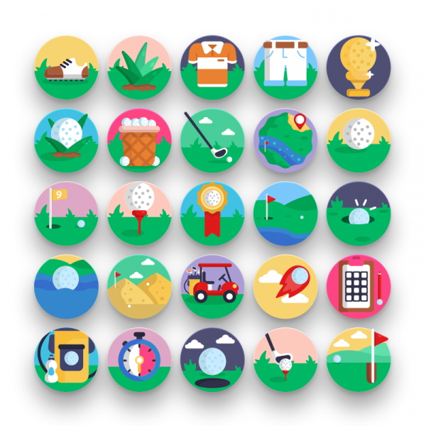 50 Golf Icons - Dighital Icons | Premium Icon Sets For All Your Designs!