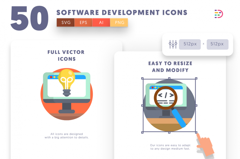 50 Software Development Icons - Dighital Icons | Premium Icon Sets For ...