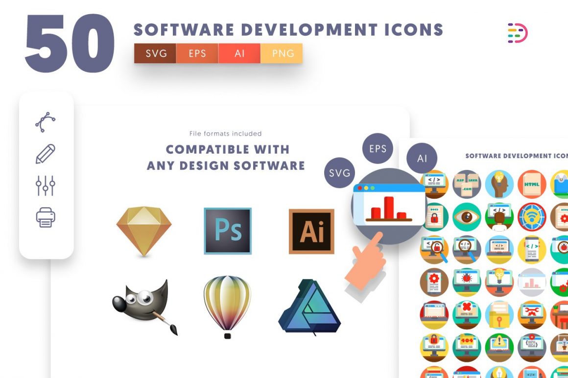 50 Software Development Icons - Dighital Icons | Premium Icon Sets For ...
