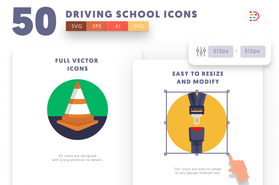 50 Driving School Icons - Dighital Icons | Premium Icon Sets For All ...
