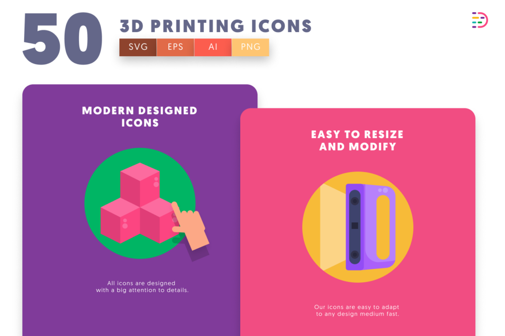 50 3D Printing Icons - Dighital Icons | Premium Icon Sets For All Your ...
