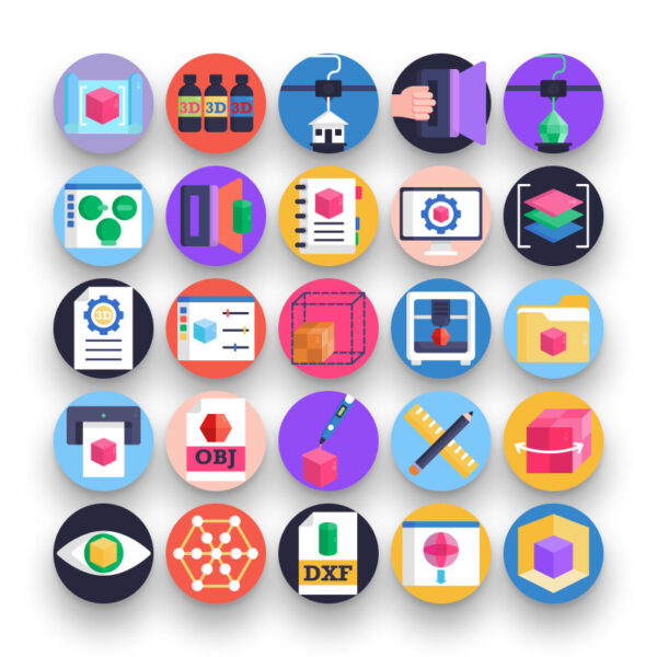 50 3D Printing Icons - Dighital Icons | Premium Icon Sets For All Your ...