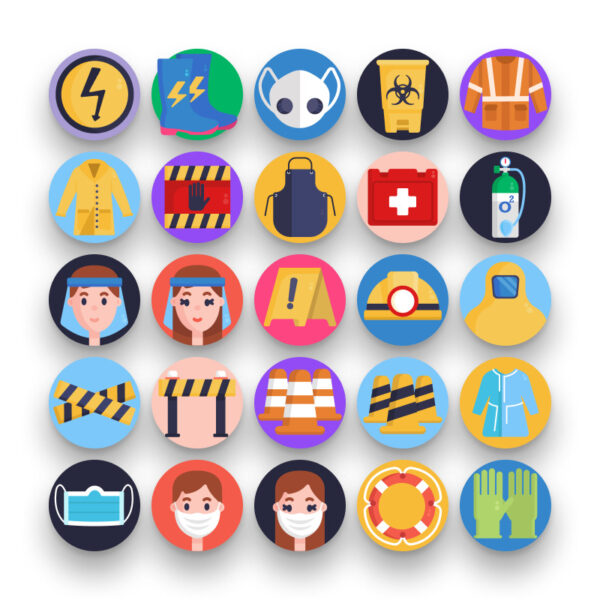50 Personal Protective Equipment Icons - Dighital Icons | Premium Icon ...