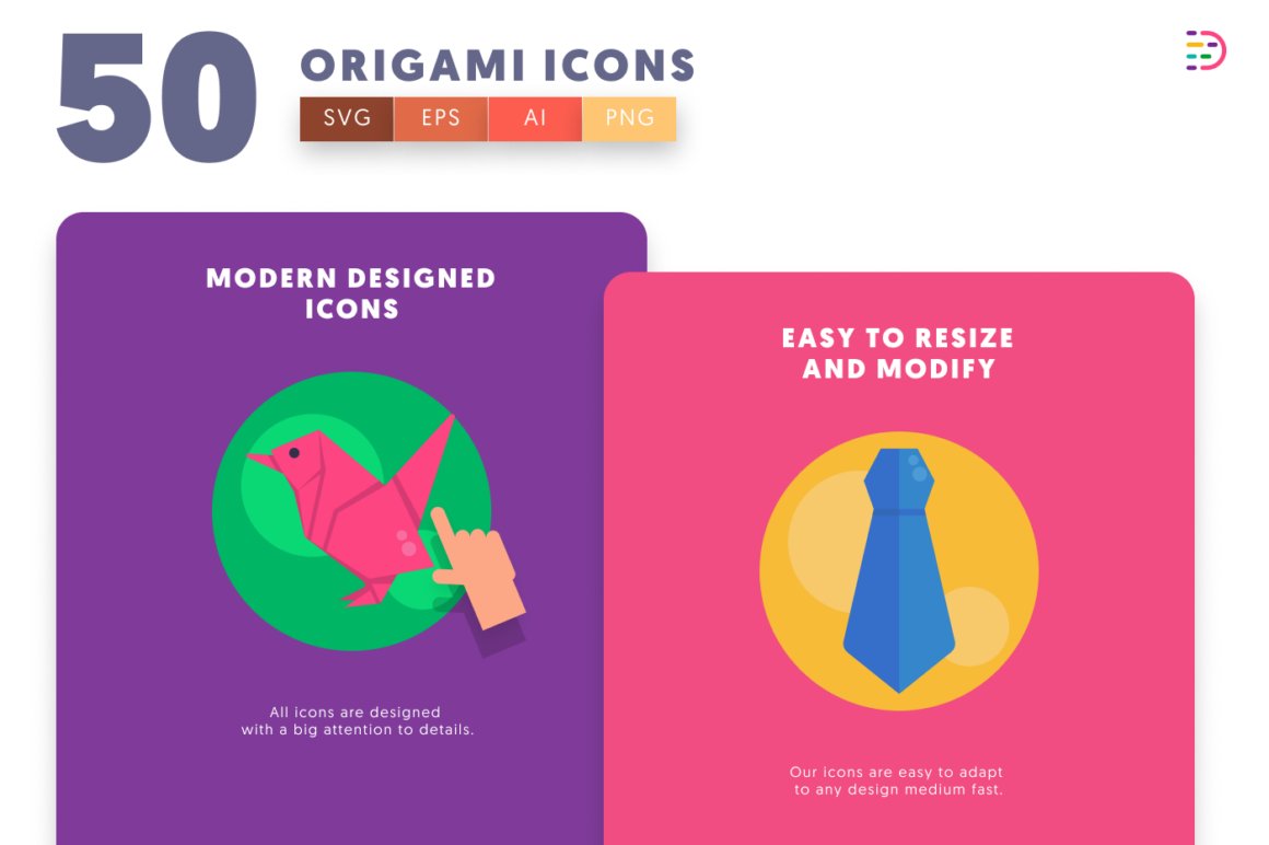 50 Origami Icons - Dighital Icons | Premium Icon Sets For All Your Designs!
