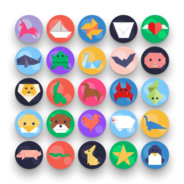50 Origami Icons - Dighital Icons | Premium Icon Sets For All Your Designs!