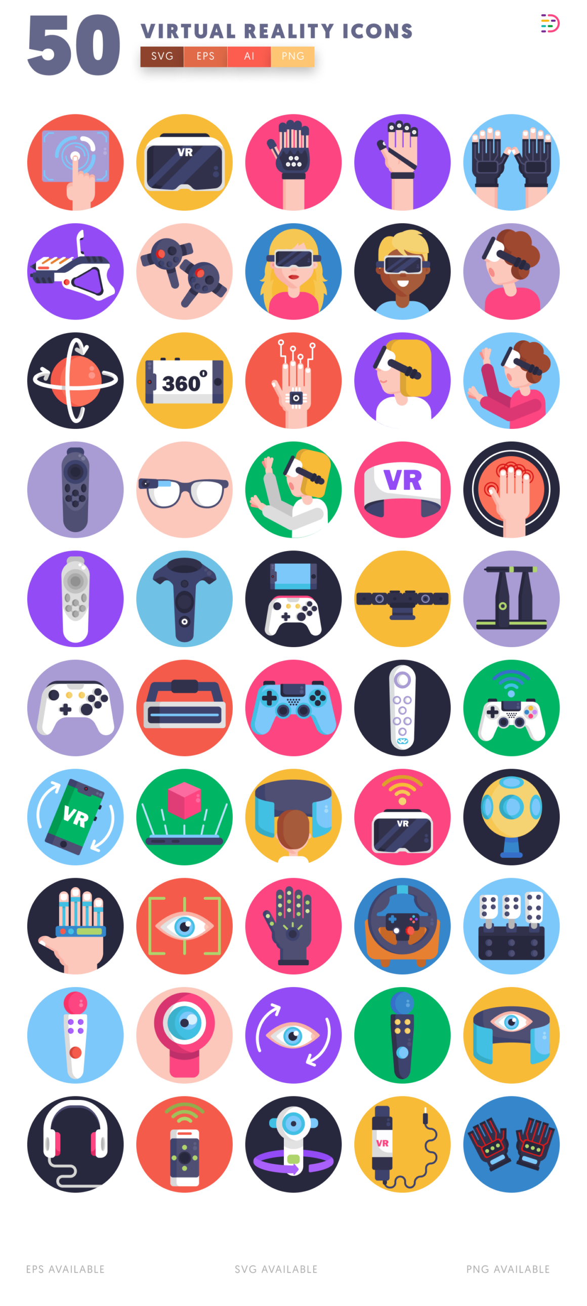 50 Virtual Reality Icons - Dighital Icons | Premium Icon Sets For All ...