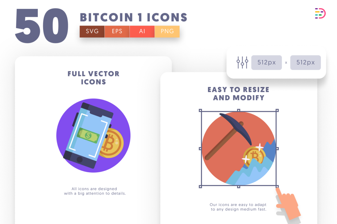 50 Bitcoin Icons - Dighital Icons | Premium Icon Sets For All Your Designs!