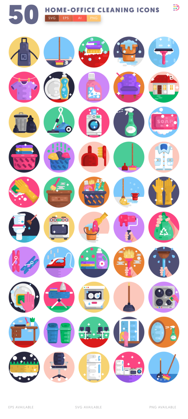 50 Home and Office Cleaning Icons - Dighital Icons | Premium Icon Sets ...