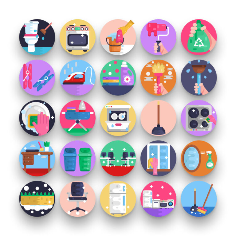 50 Home and Office Cleaning Icons - Dighital Icons | Premium Icon Sets ...