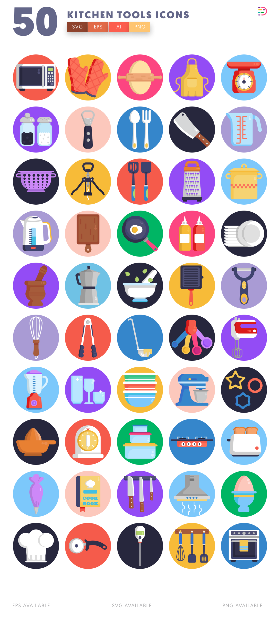 50 Kitchen Tools Icons - Dighital Icons | Premium Icon Sets For All ...