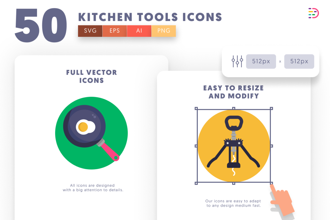 50 Kitchen Tools Icons - Dighital Icons | Premium Icon Sets For All ...