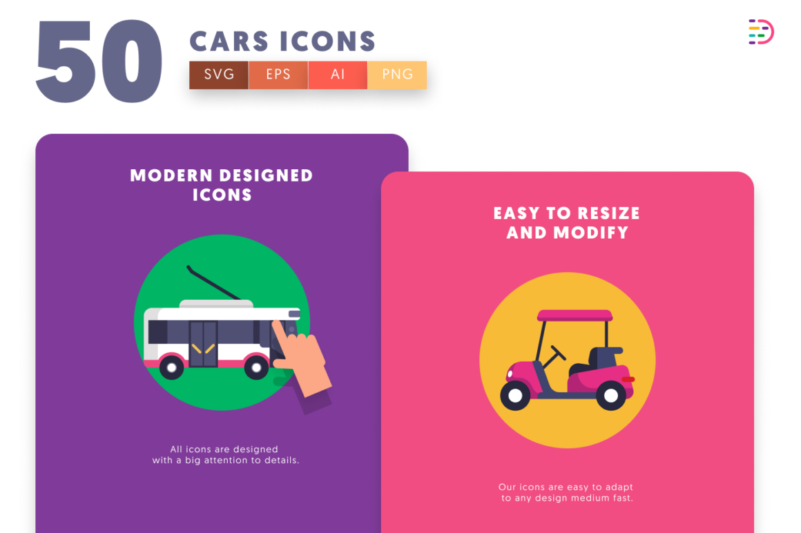50 Cars Icons - Dighital Icons | Premium Icon Sets For All Your Designs!