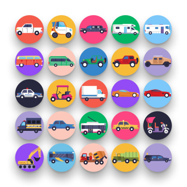 50 Cars Icons - Dighital Icons | Premium Icon Sets For All Your Designs!