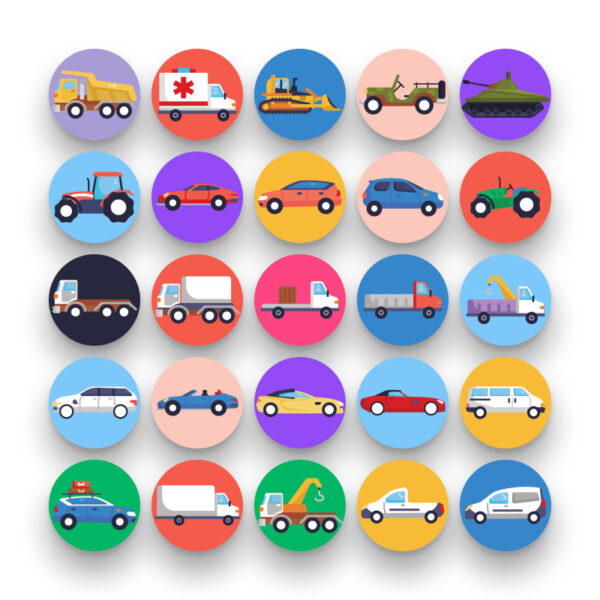 50 Cars Icons - Dighital Icons | Premium Icon Sets For All Your Designs!