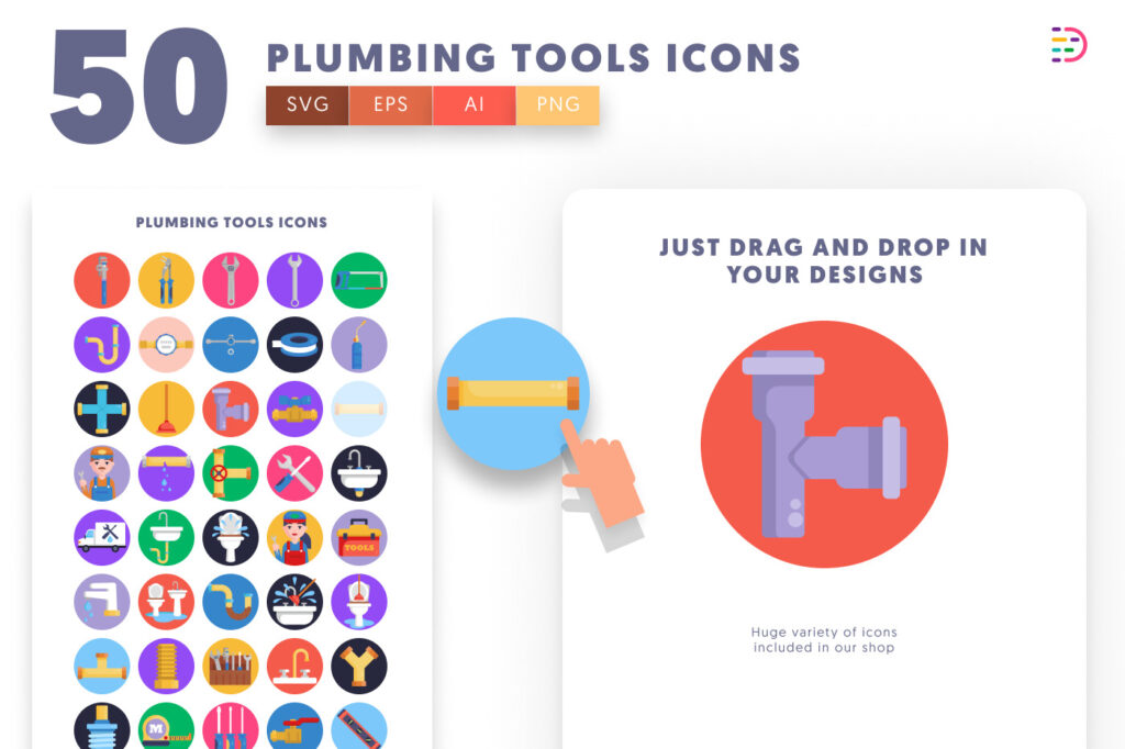 50 Plumbing Tools Icons - Dighital Icons | Premium Icon Sets For All ...