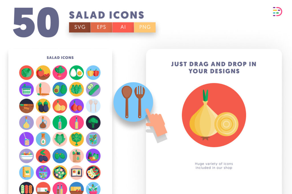50 Salad Icons - Dighital Icons | Premium Icon Sets For All Your Designs!