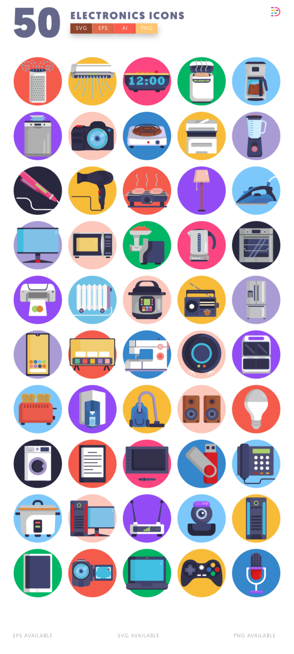 50 Electronics Icons - Dighital Icons | Premium Icon Sets For All Your ...