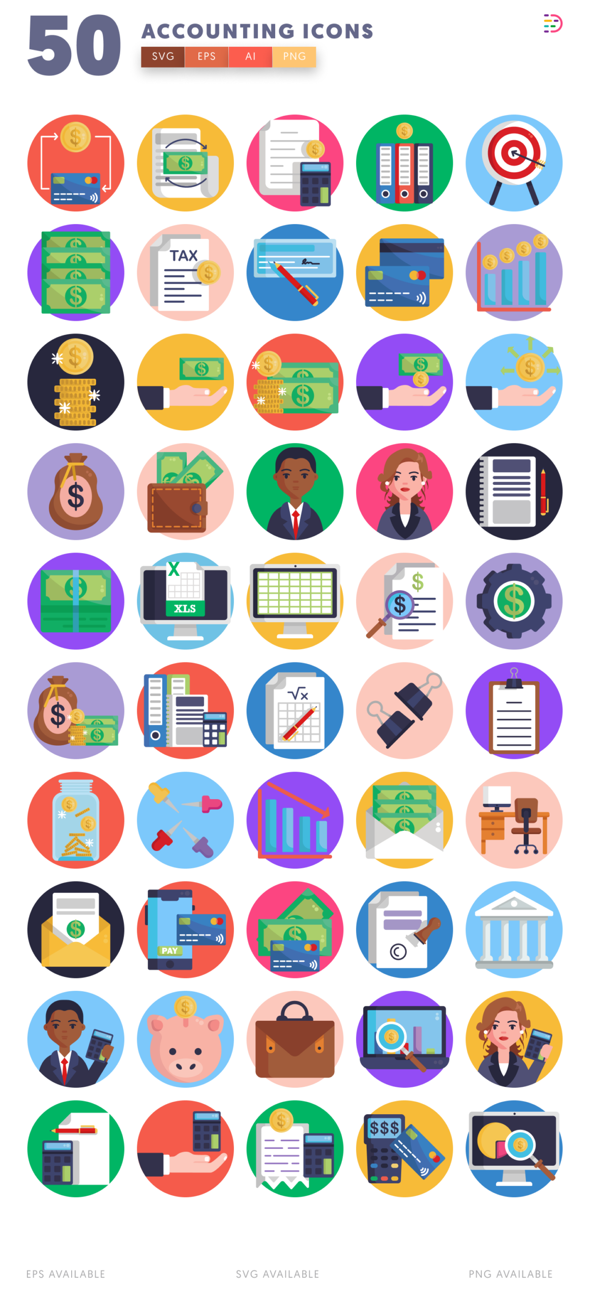 50 Accounting Icons - Dighital Icons | Premium Icon Sets For All Your ...
