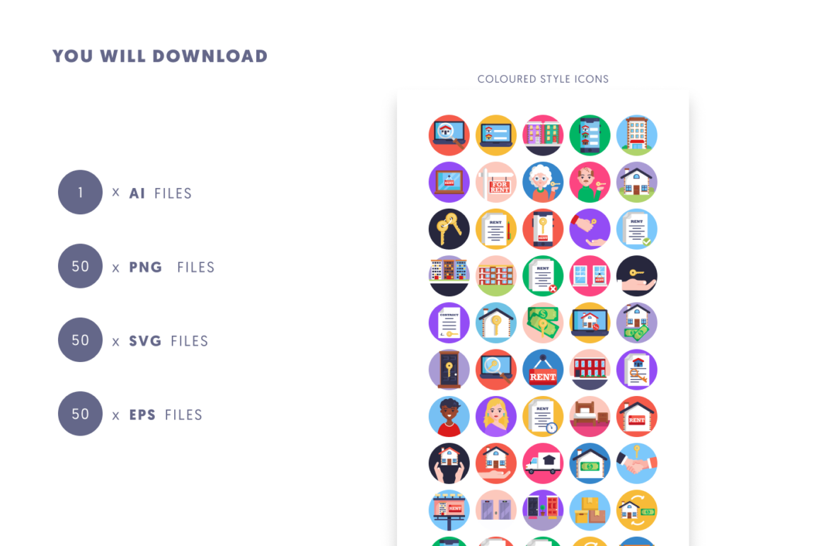 50 Rent Icons - Dighital Icons | Premium Icon Sets For All Your Designs!