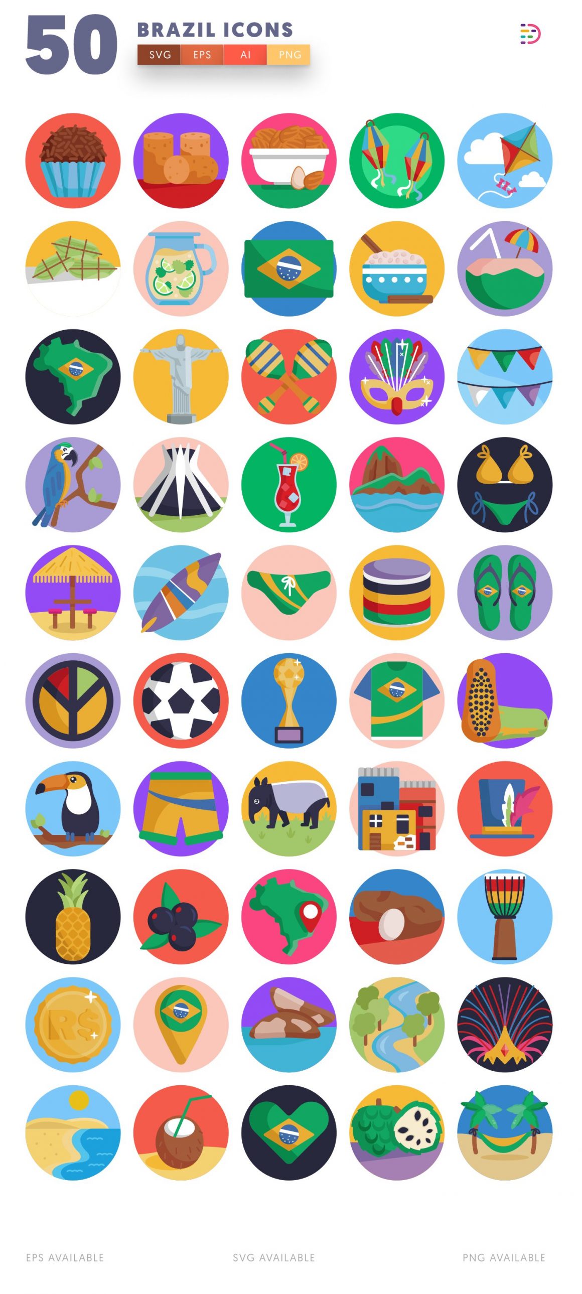 50 Brazil Icons - Dighital Icons | Premium Icon Sets For All Your Designs!