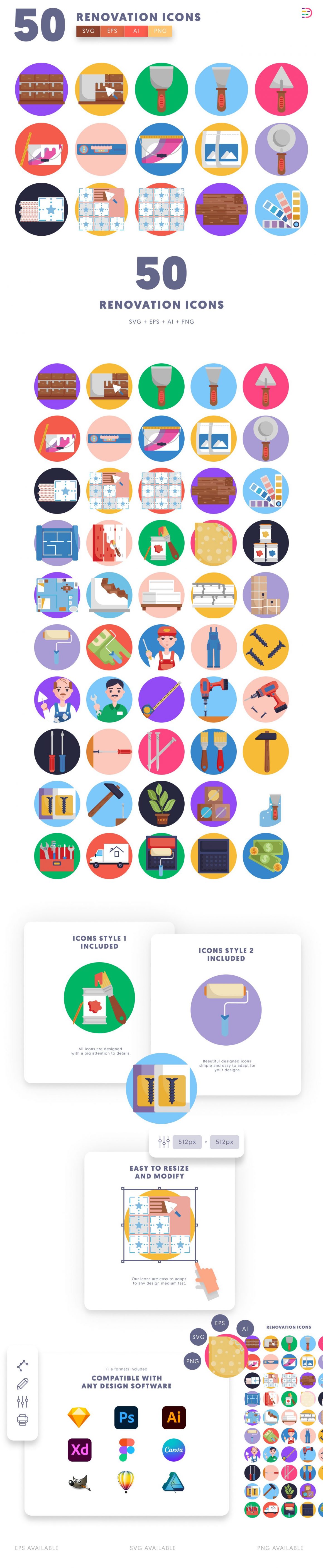 50 Renovation Icons - Dighital Icons | Premium Icon Sets For All Your ...