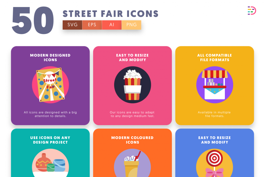 50 Street Fair Icons - Dighital Icons | Premium Icon Sets For All Your ...