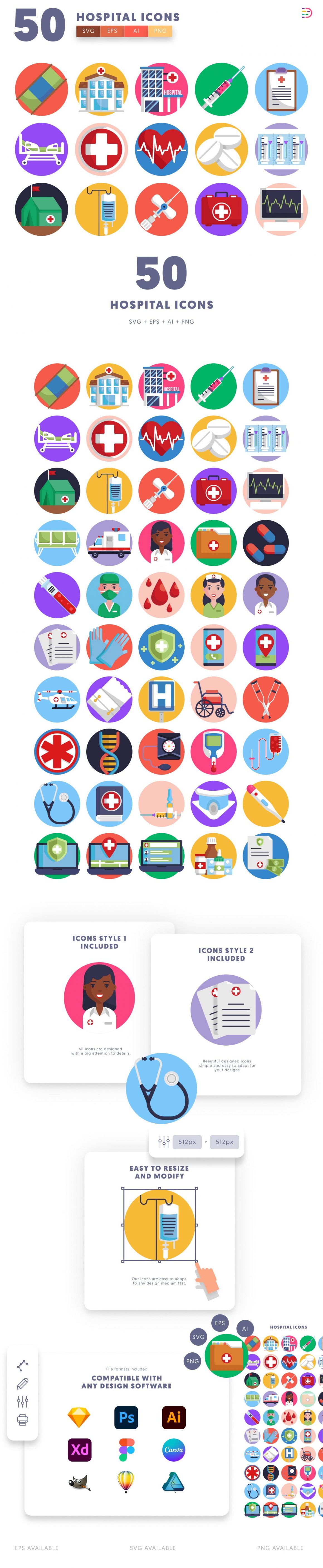 50 Hospital Icons - Dighital Icons | Premium Icon Sets For All Your ...