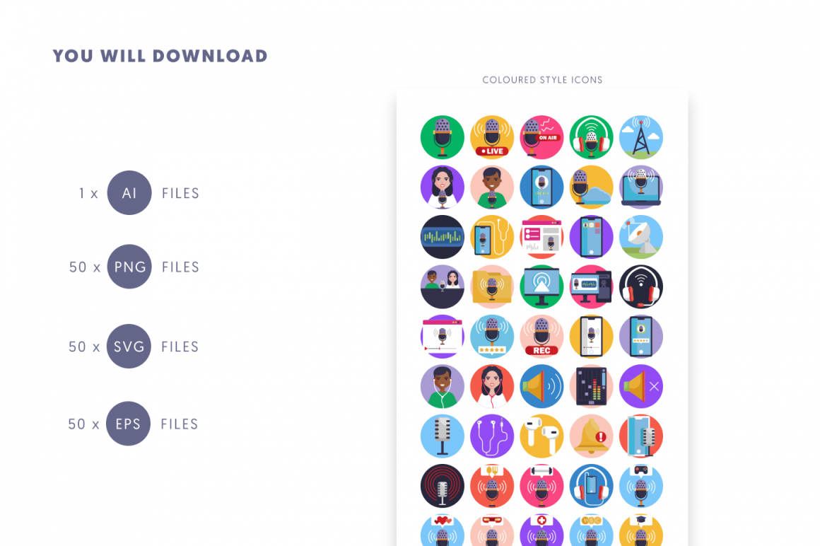 50 Podcast Icons - Dighital Icons | Premium Icon Sets For All Your Designs!