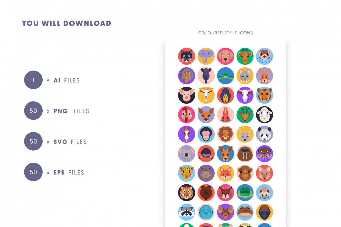 50 Animals Icons - Dighital Icons | Premium Icon Sets For All Your Designs!