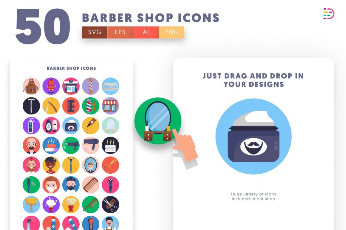 50 Barber Shop Icons - Dighital Icons | Premium Icon Sets For All Your ...
