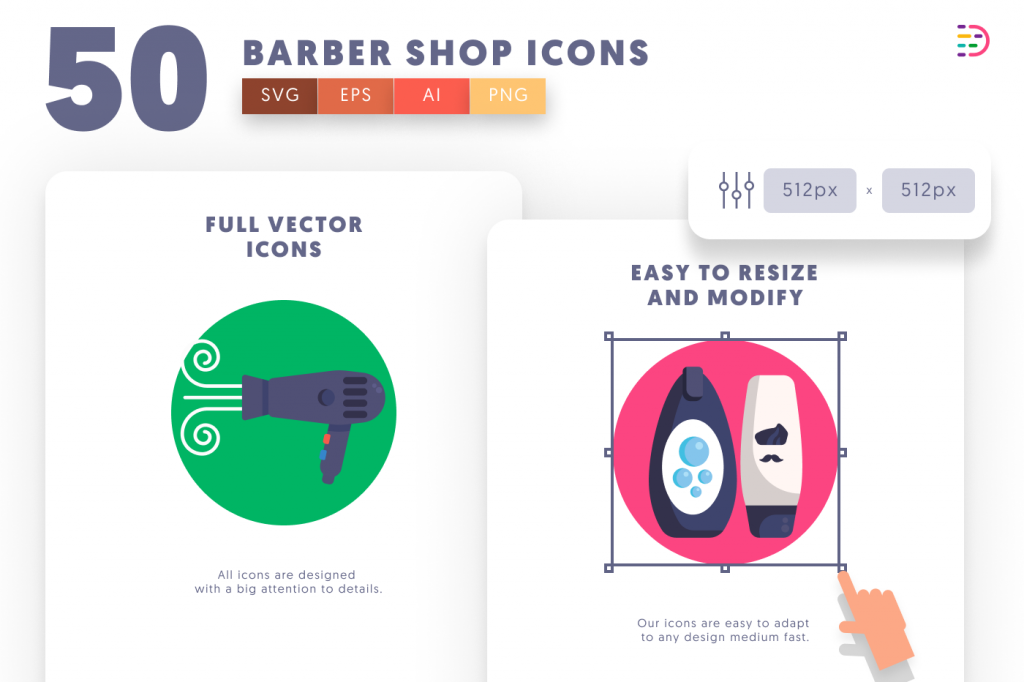50 Barber Shop Icons - Dighital Icons | Premium Icon Sets For All Your ...