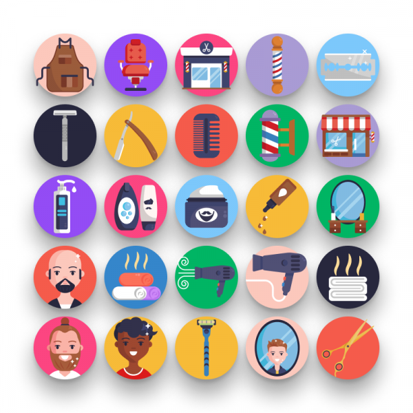 50 Barber Shop Icons - Dighital Icons | Premium Icon Sets For All Your ...