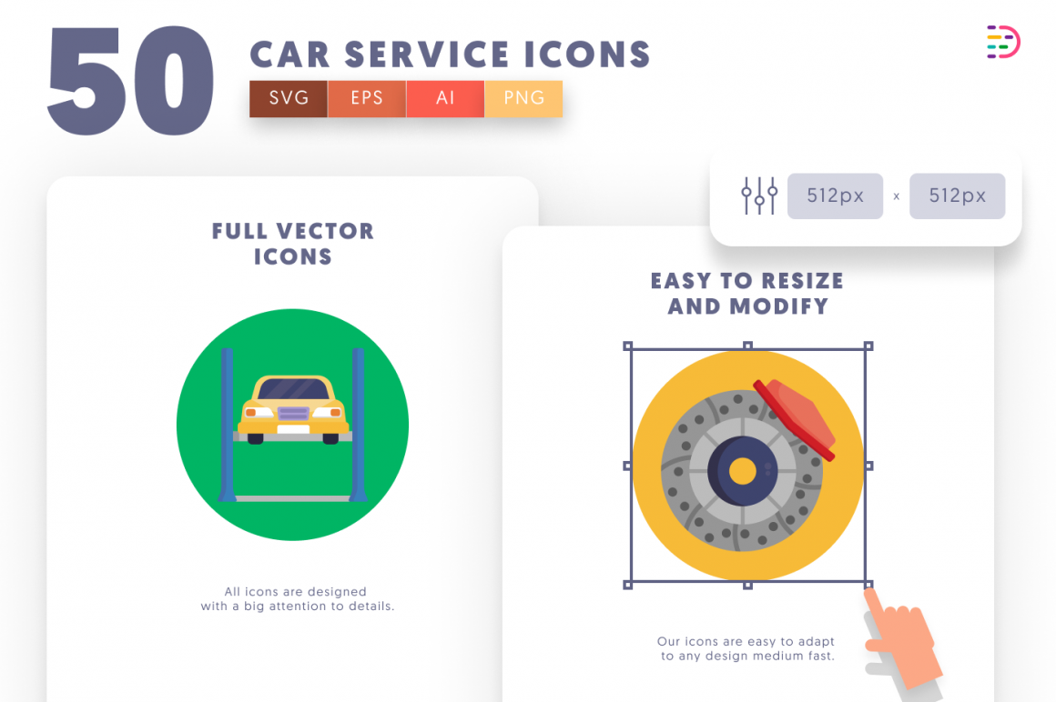 50 Car Service Icons - Dighital Icons | Premium Icon Sets For All Your Designs!