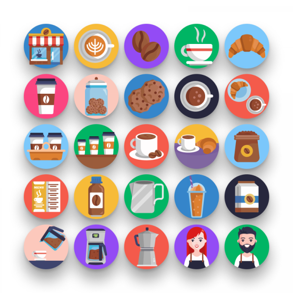 50 Coffee Shop Icons - Dighital Icons | Premium Icon Sets For All Your ...