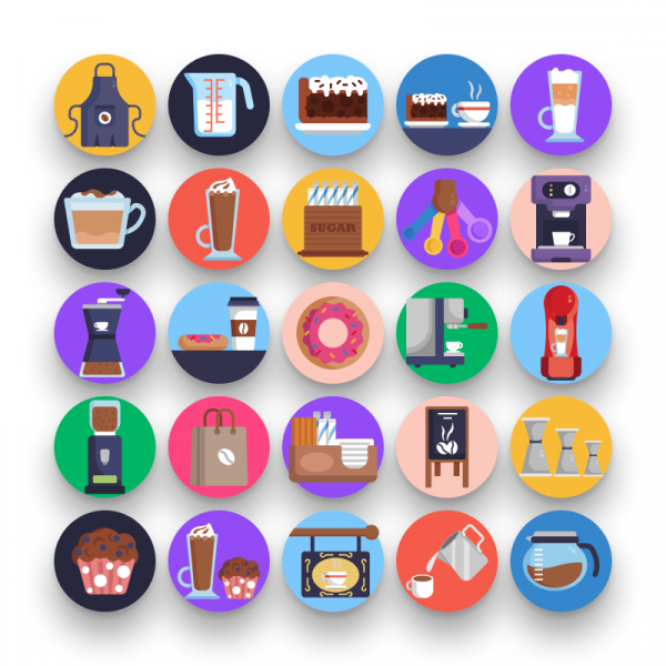 50 Coffee Shop Icons - Dighital Icons | Premium Icon Sets For All Your ...