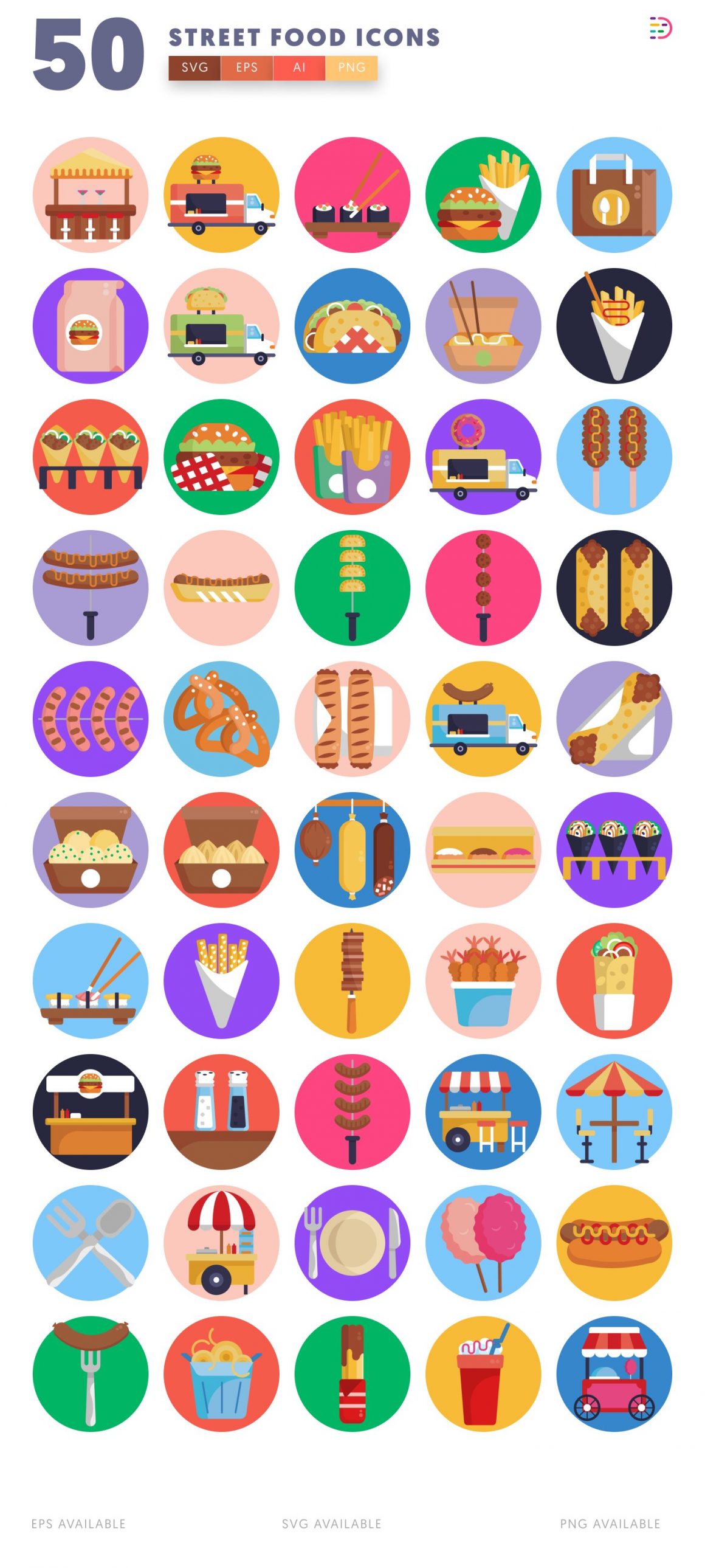 50 Street Food Icons - A Celebration of Global Culinary Delights