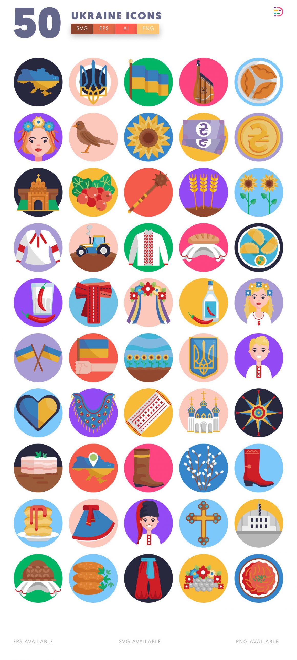 50 Ukraine Icons - Embrace the Essence of Ukrainian Culture