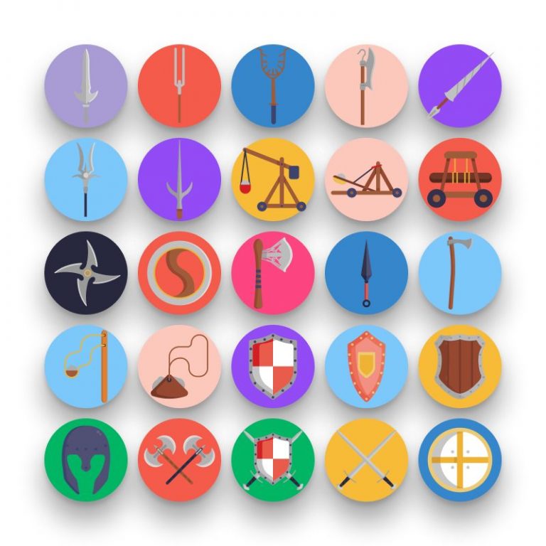 50 Weapons Icons - Extensive Collection of Icons for Your Designs