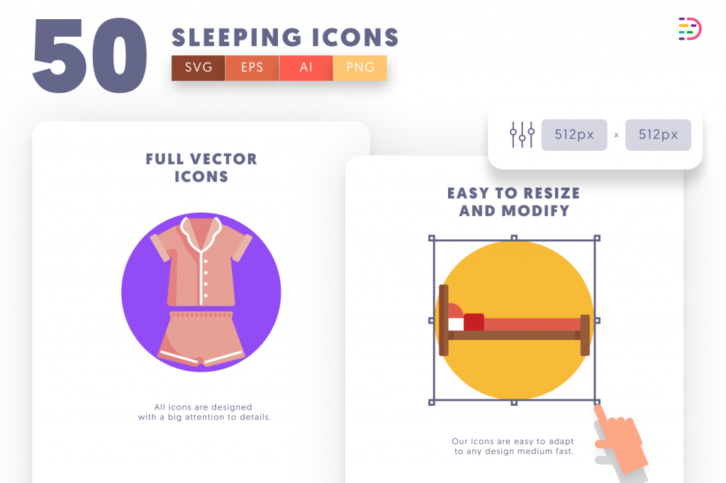 50 Sleeping Icons - Download the Perfect Symbol for Your Designs