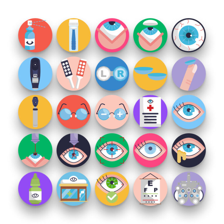 50 Ophthalmology Icons Set | Medical and Healthcare Design